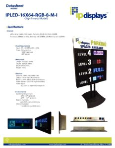 IPLED-16X64-RGB-8-M-I | IPdisplays