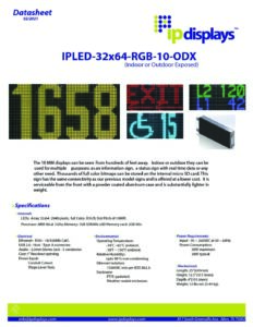IPLED-32x64-RGB-10-ODX parking | IPdisplays